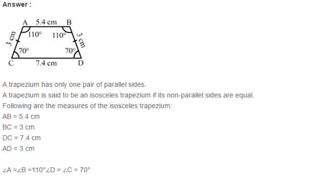 Quadrilaterals RS Aggarwal Class 6 Maths Solutions Exercise 17A