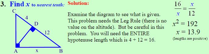 Mean Proportional in a Right Triangle - CBSE Library