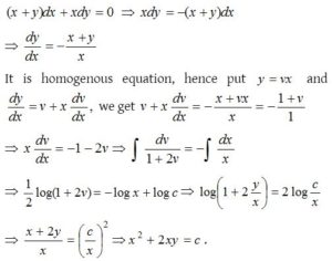 Homogeneous Differential Equations - CBSE Library
