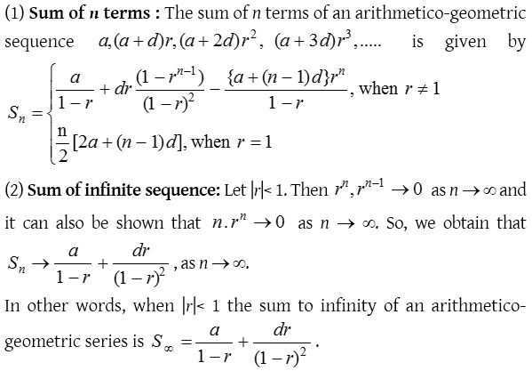 What is Arithmetico–Geometric Sequence? - CBSE Library