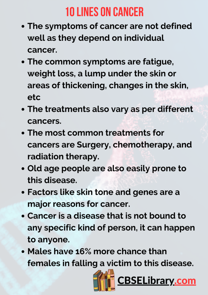 Essay on Cancer | Cancer Essay for Students and Children in English ...