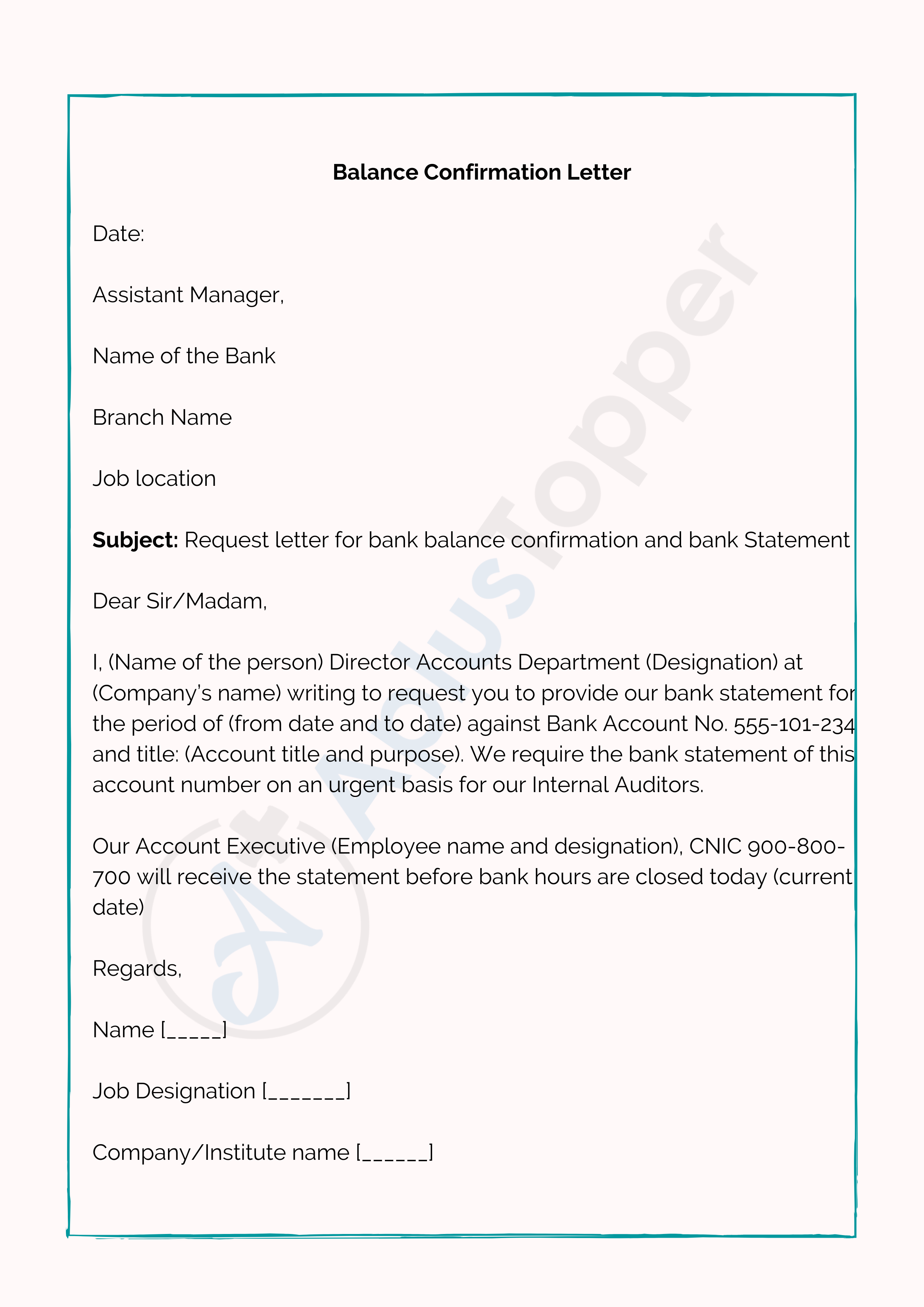 Confirmation Letter | Letter of Confirmation Format, Samples, Templates ...