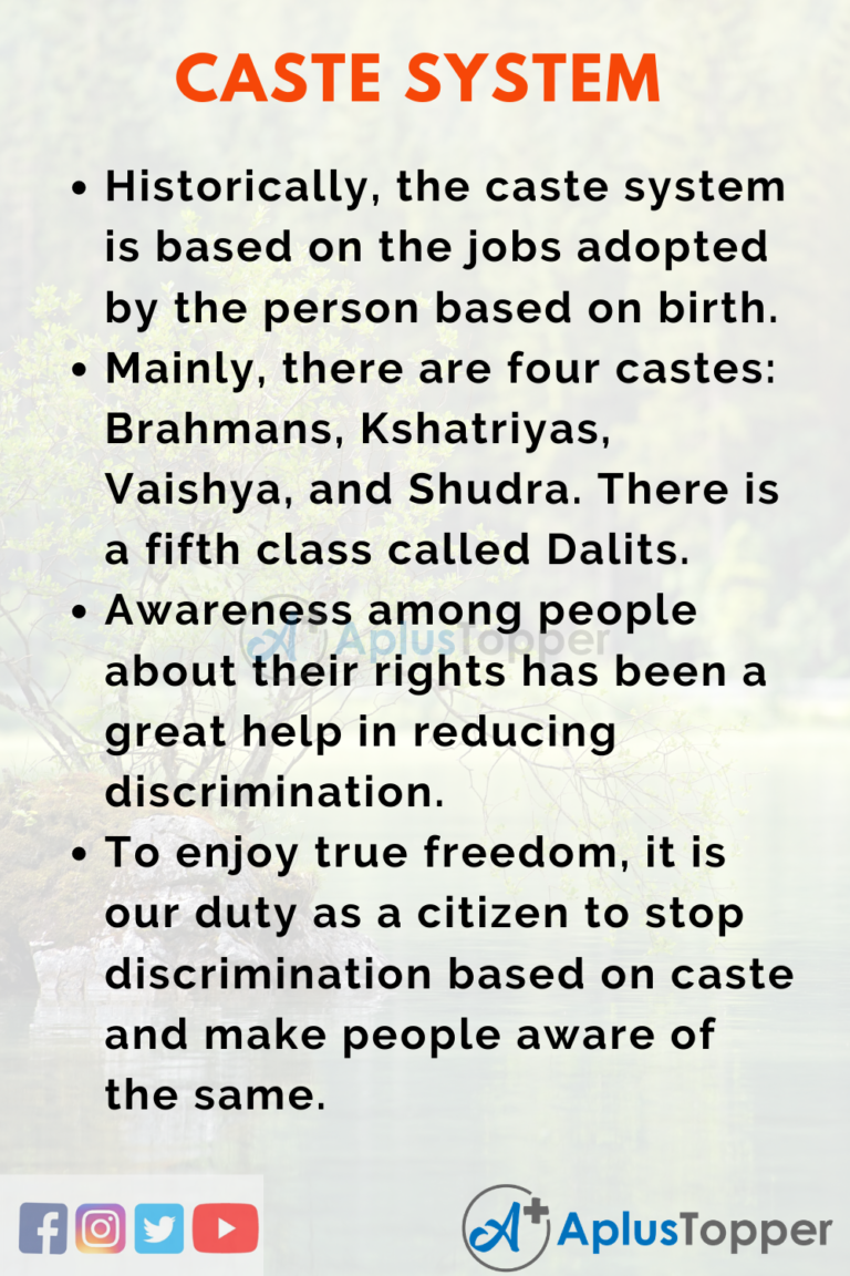 Caste System India Essay | Essay on Caste System in India for Students ...