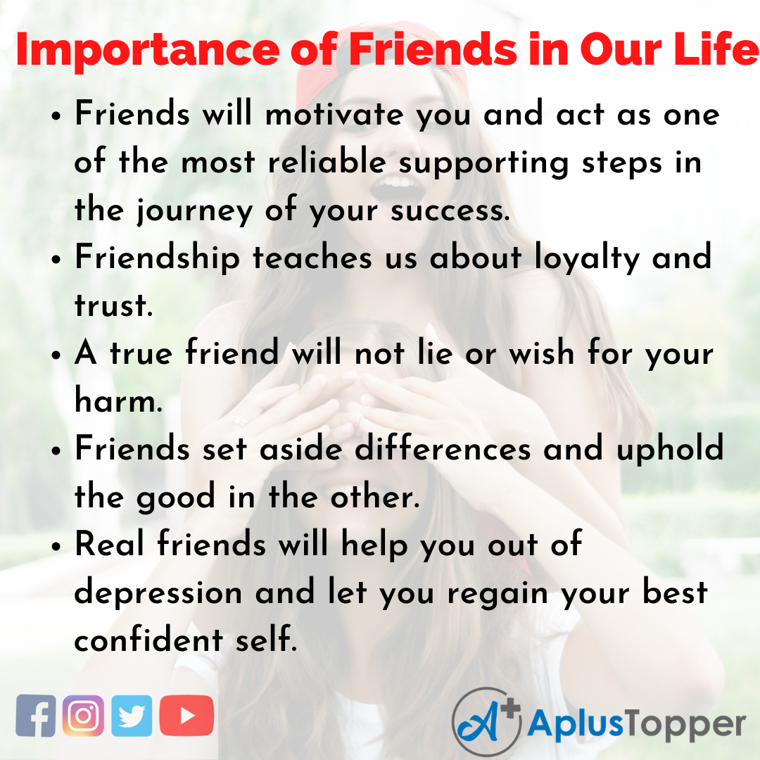 Importance of Friends in Our Life Essay | Essay on Importance of ...
