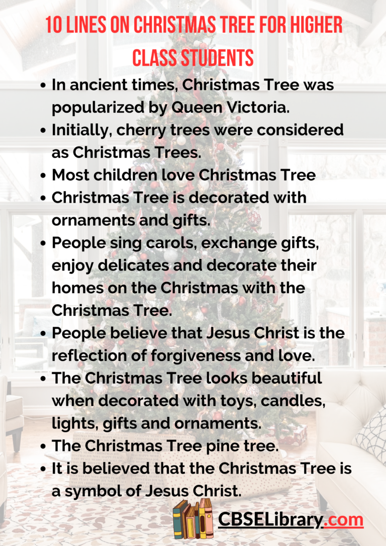 10 Lines on Christmas Tree for Students and Children in English - CBSE ...