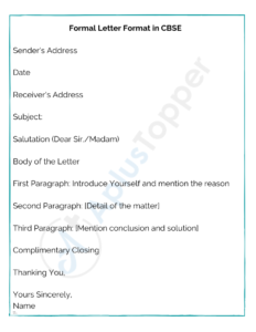 Formal Letter | How To Write a Formal Letter? Template, Samples ...