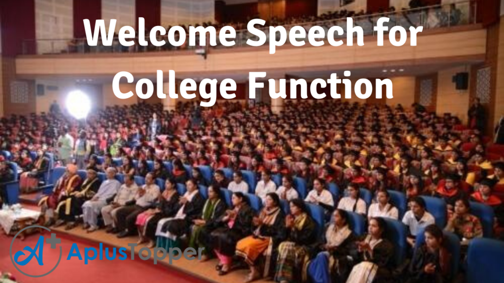 Welcome Speech for College Function | Long and Short Welcome Speeches ...
