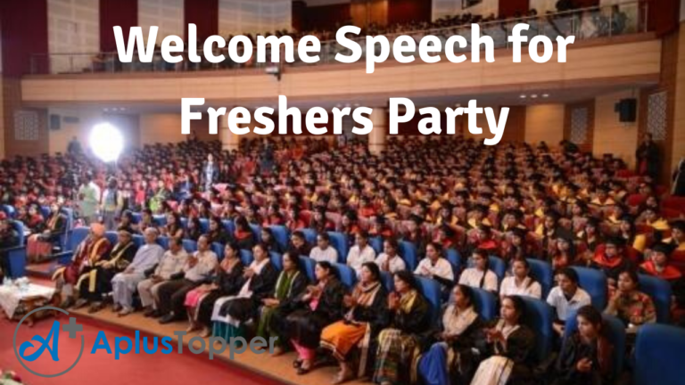 A Good Welcome Speech for Freshers Party by Seniors in School or ...