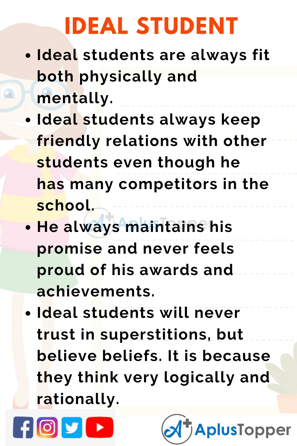 10 Lines on Ideal Student for Students and Children in English - CBSE ...