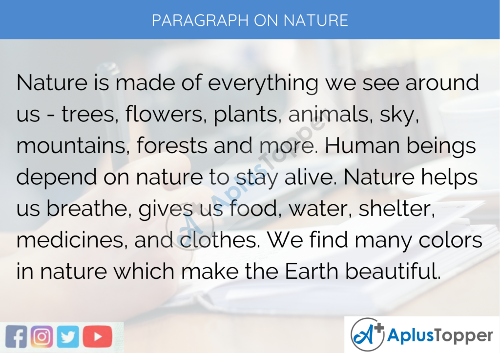 Paragraph on Nature 100, 150, 200, 250 to 300 Words for Kids, Students ...