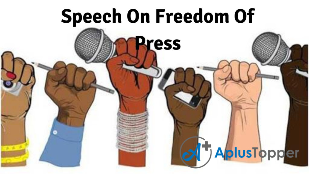 Speech On Freedom Of Press for Students and Children in English - CBSE ...