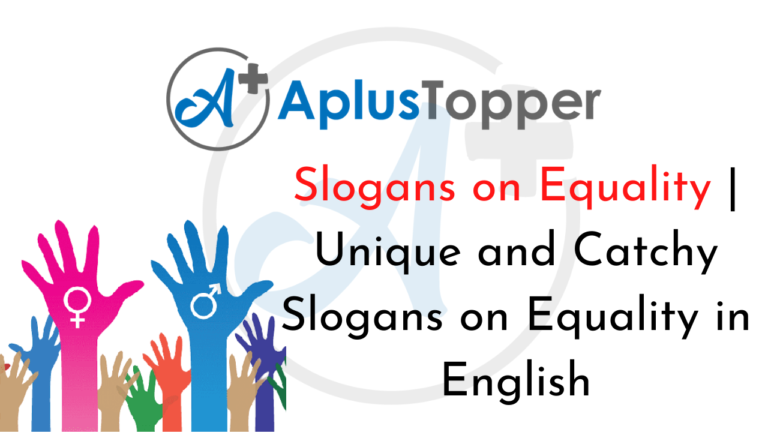 Slogans on Equality | Unique and Catchy Slogans on Equality in English ...