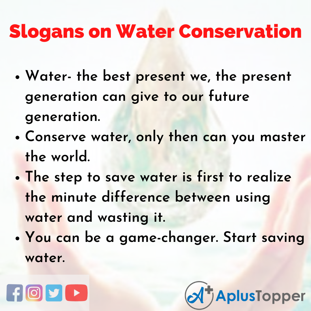 Slogans on Water Conservation | Unique and Catchy Slogans on Water ...
