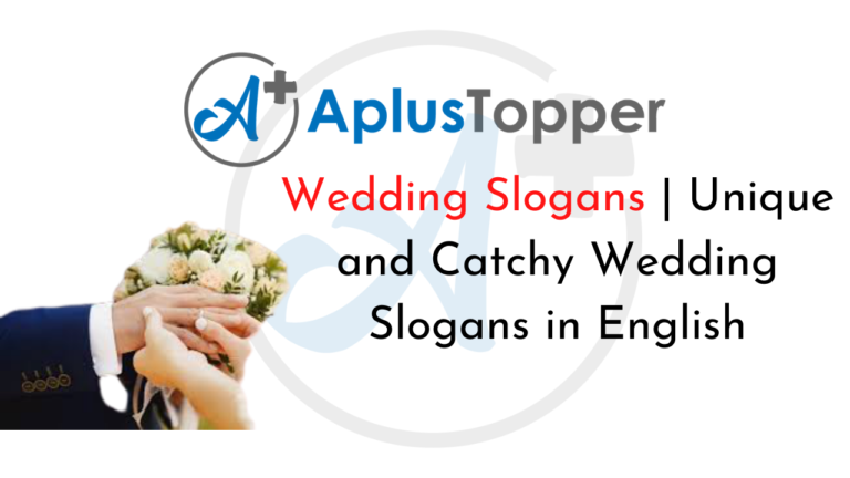 Wedding Slogans | Unique and Catchy Wedding Slogans in English - CBSE ...