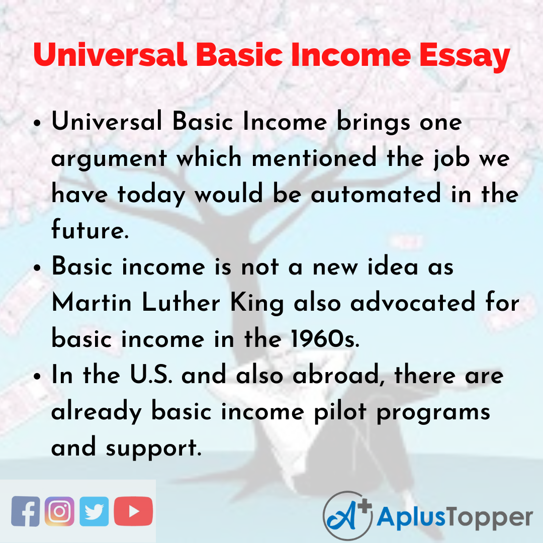 Universal Basic Income Essay | Essay on Universal Basic Income for ...