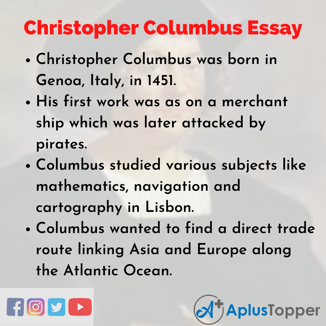 Christopher Columbus Essay | Essay on Christopher Columbus for Students ...