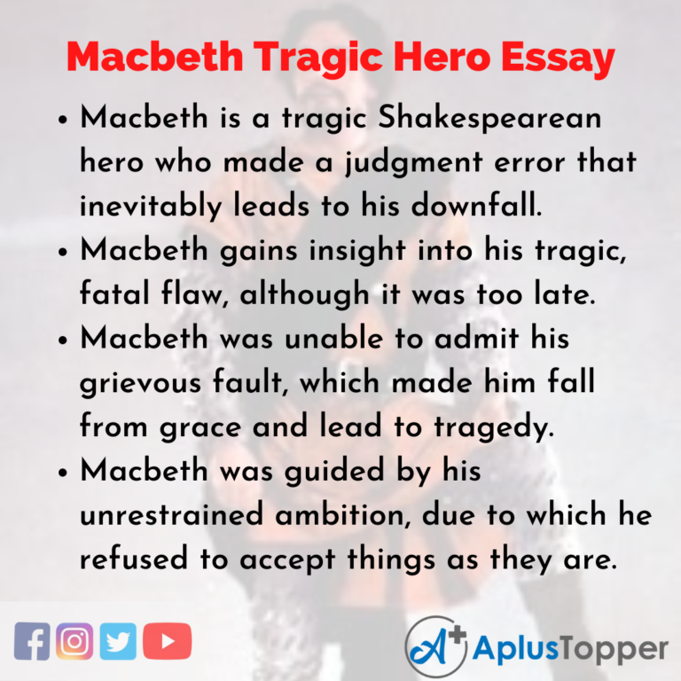 Macbeth Tragic Hero Essay | Essay on Macbeth Tragic Hero for Students ...