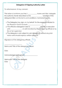 Sample Delegation Letters | Format, Samples, Examples and How To Write ...