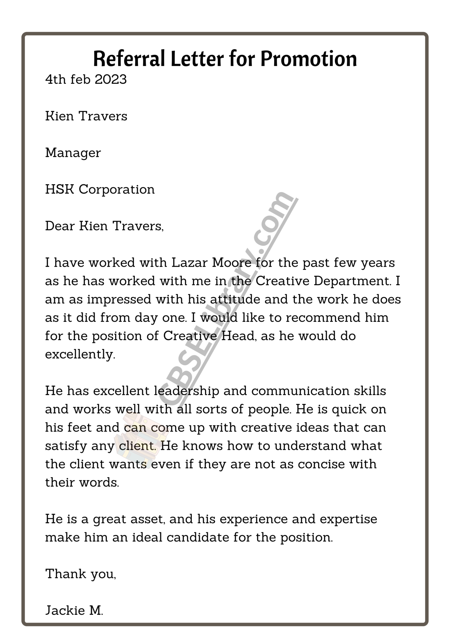 Sample Referral Letters | Examples, Template, Format and How To Write ...