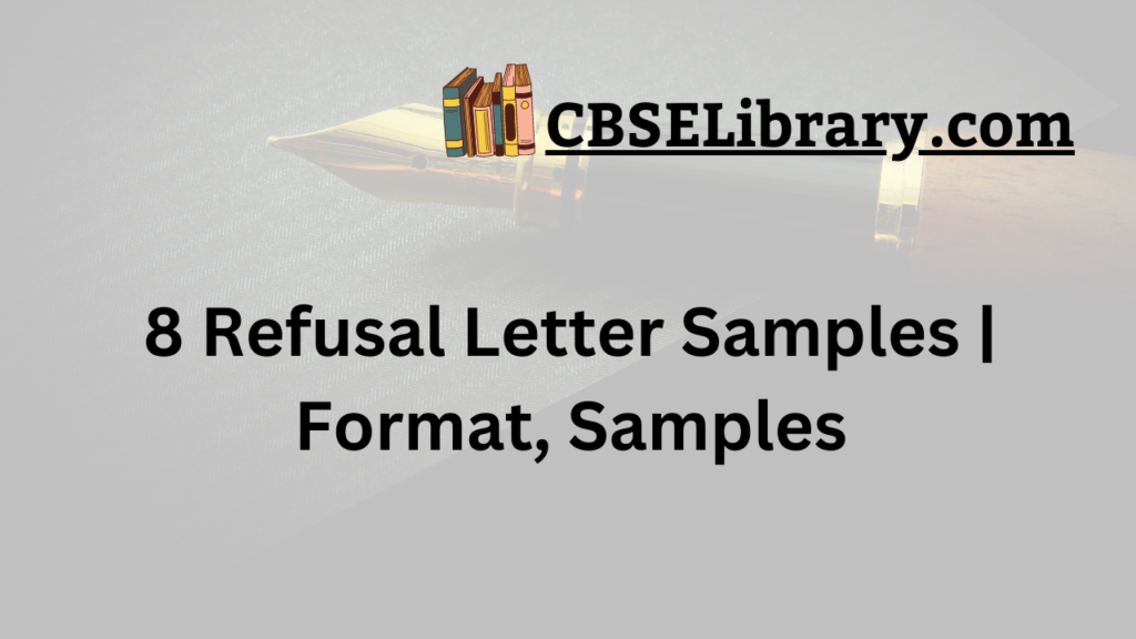 8 Refusal Letter Samples | Format, Samples. Examples and How To Write ...