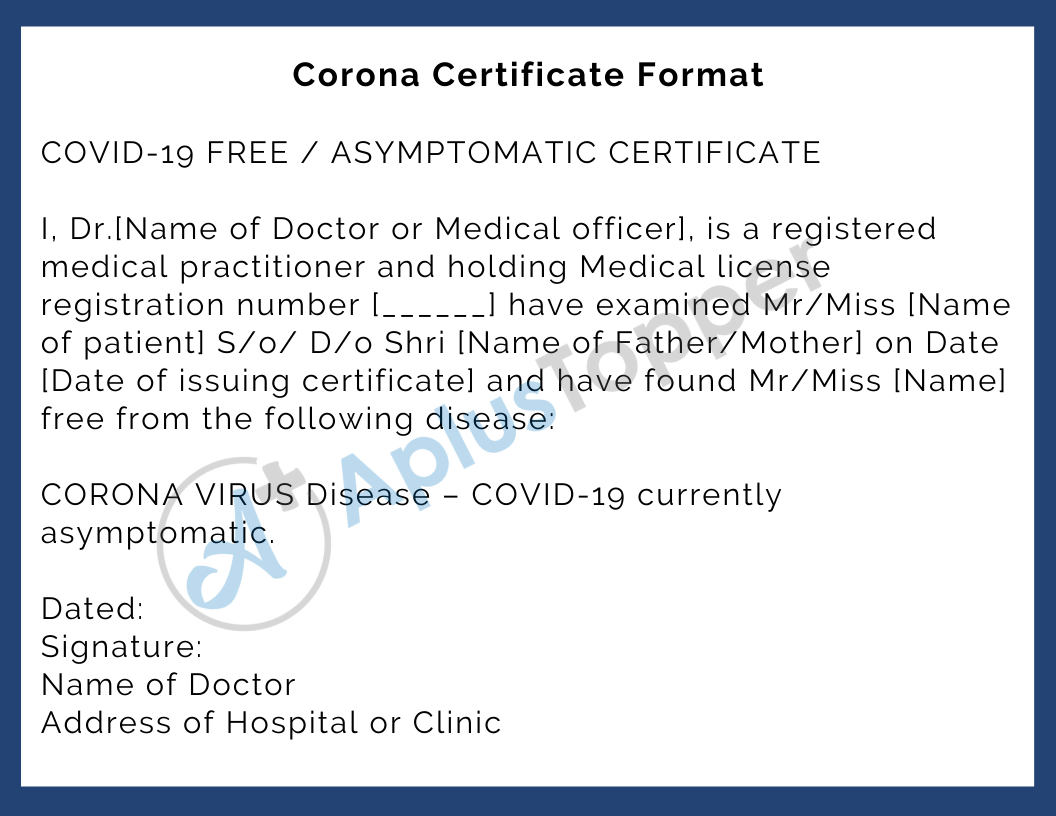 Corona Certificate | Covid-19 Certificate, Corona Vaccine Certificate ...