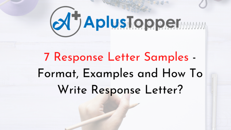 7 Response Letter Samples | Format, Examples and How To Write Response ...