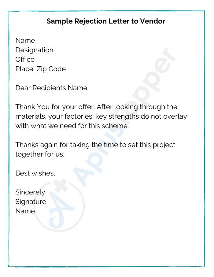 9 Rejection Letter Samples | Format, Examples and How To Write ...