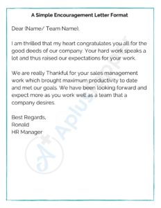 10 Sample Encouragement Letters | Format, Examples and How To Write ...