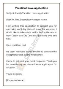 Leave Application for Office | How to Write Leave Application for ...
