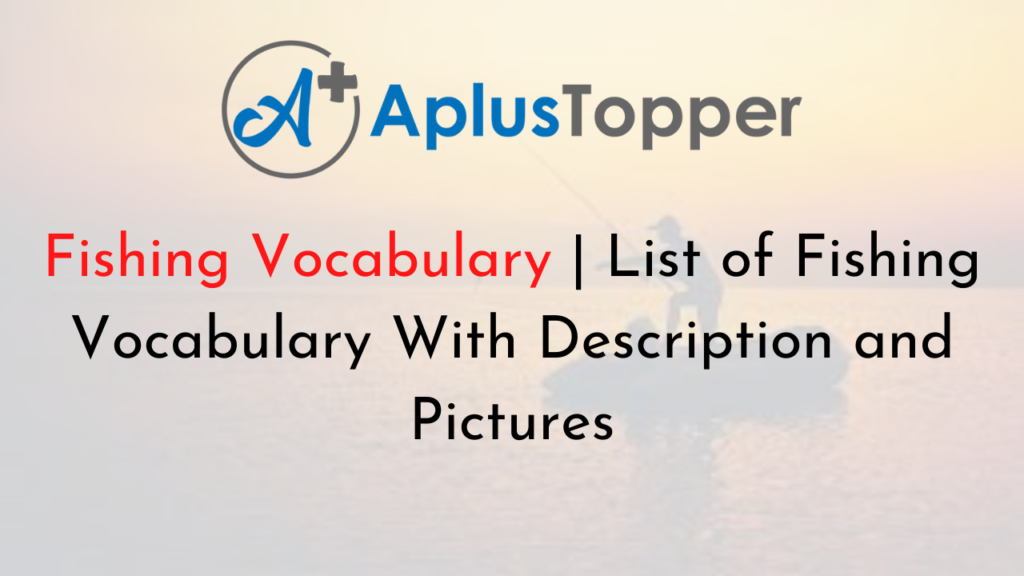 Fishing Vocabulary | List of Fishing Vocabulary With Description and ...