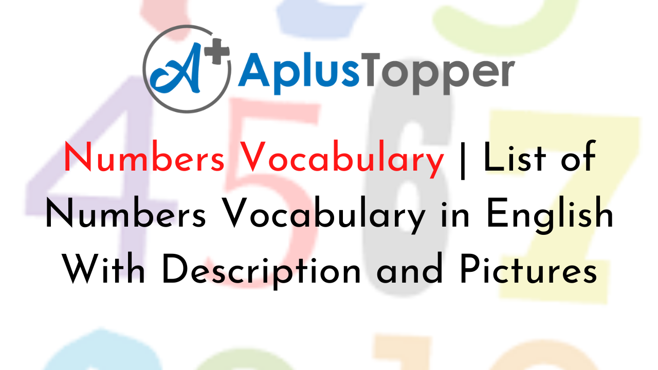 Numbers Vocabulary | List of Numbers Vocabulary in English With ...