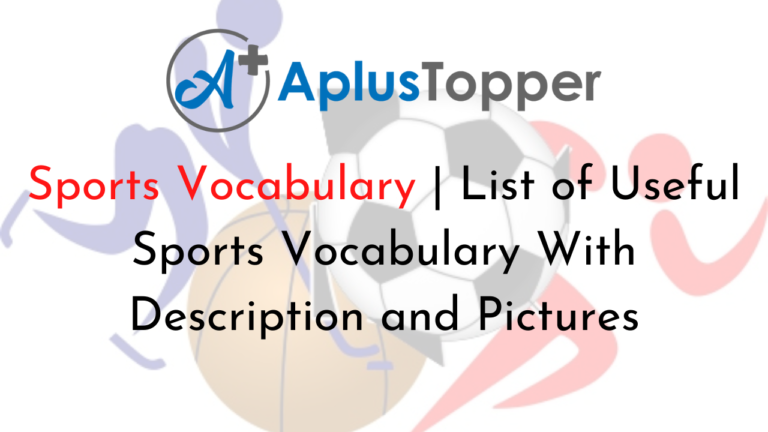 Sports Vocabulary | List of Useful Sports Vocabulary With Description ...