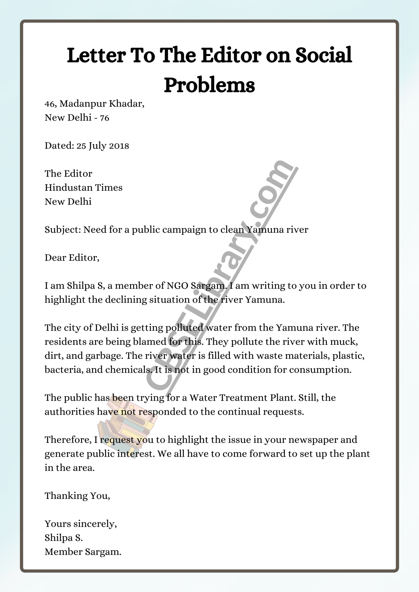 Letter To Editor (LTE) | Reasons, Samples, and Format of Writing A ...