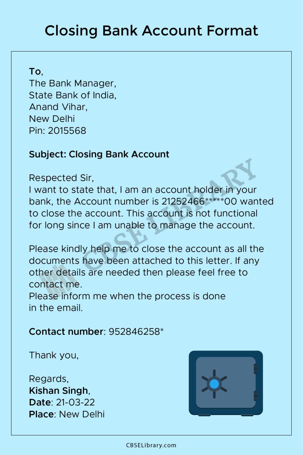How To Write A Letter for Bank Account Closed? Format and Samples ...