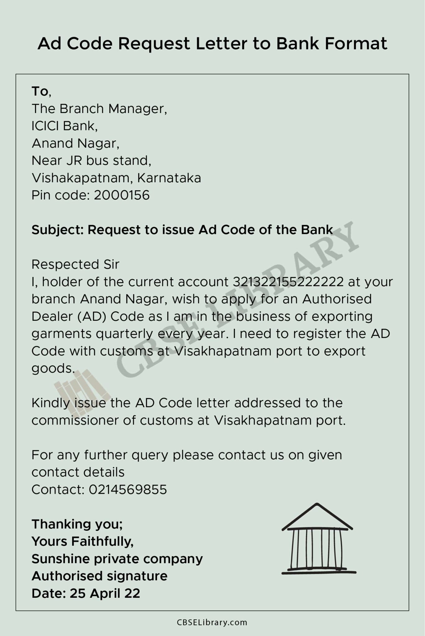 AD Code Request Letter to Bank | How to write Ad Code Request Letter ...